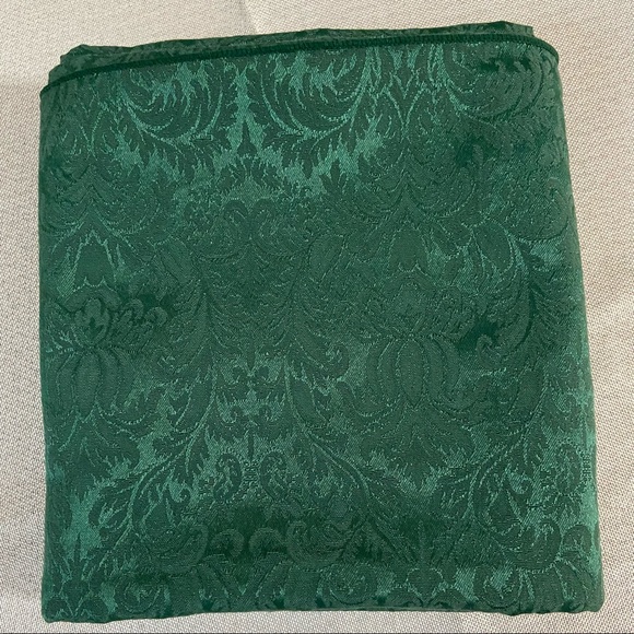 Dining | Emerald Green Damask Cloth Tablecloth | Poshmark